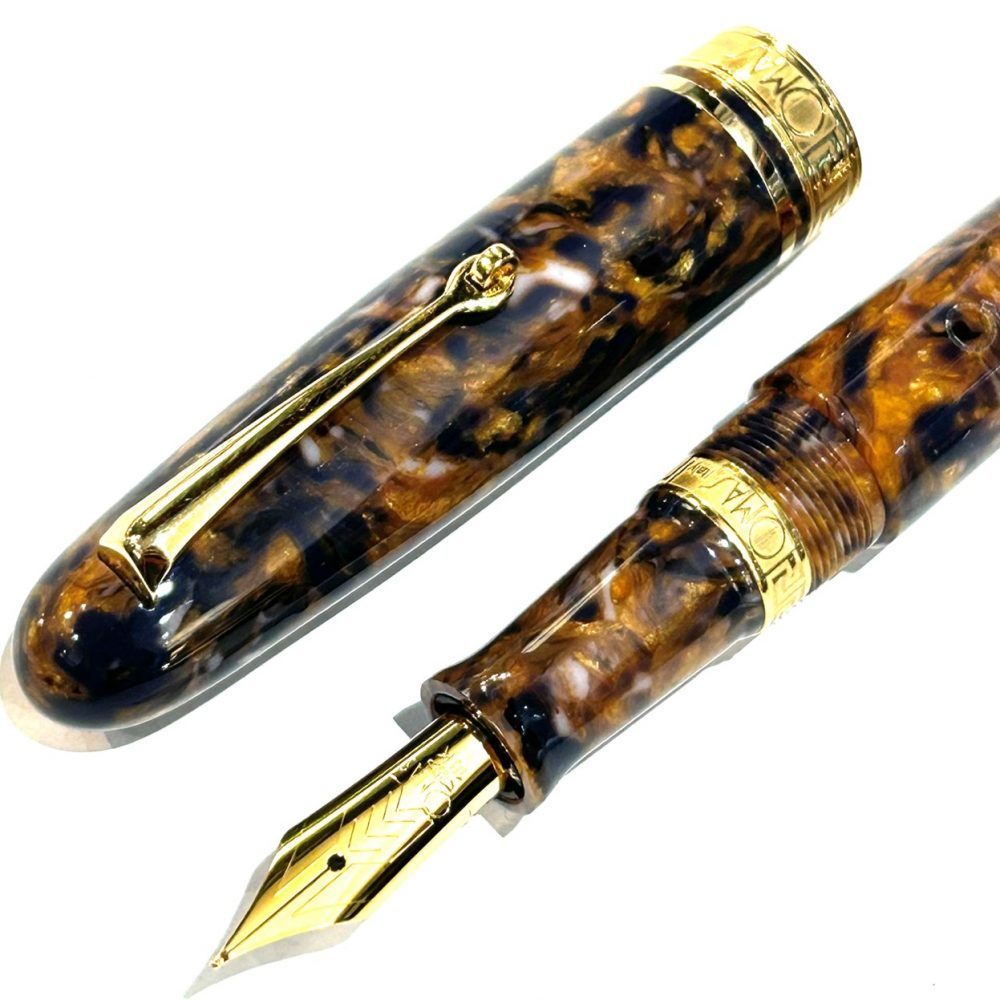 OMAS Ogiva Extra Blue Saffron Celluloid 222 Limited Edition - Point Plume®